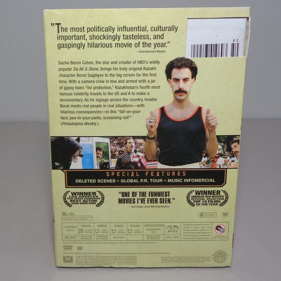 Media | Borat New Dvd Widescreen Bonus Special Features Sacha Baron ...